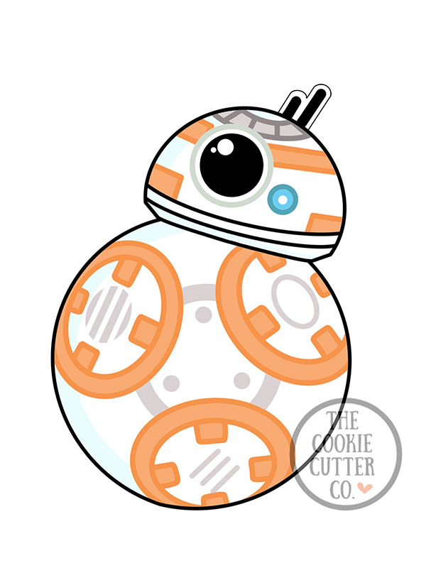 BB-8 (full body) cookie cutter – The Cookie Cutter Co