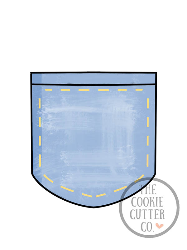 Denim Pocket cookie cutter – The Cookie Cutter Co