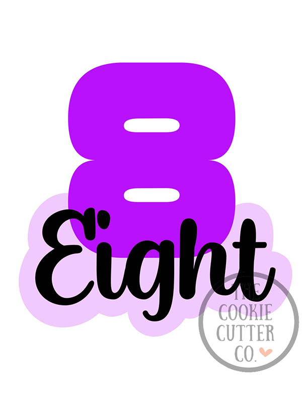 English Eight cookie cutter – The Cookie Cutter Co