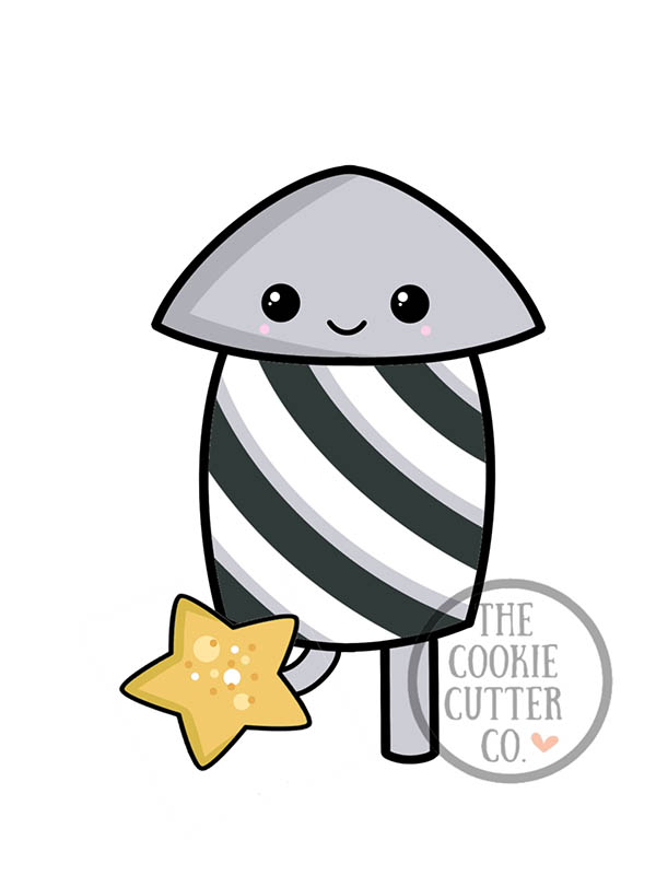 Firework cookie cutter – The Cookie Cutter Co