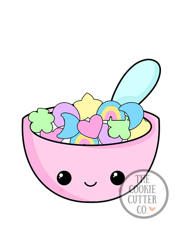 Lucky Charm Cereal Bowl cookie cutter – The Cookie Cutter Co