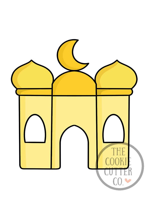 Mosque cookie cutter – The Cookie Cutter Co