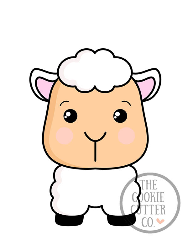 Sally Sheep cookie cutter – The Cookie Cutter Co