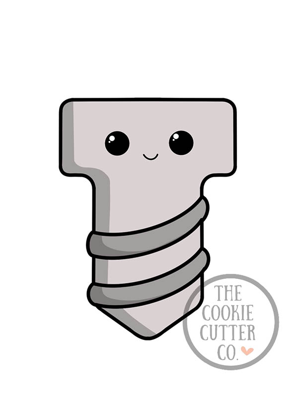 Screw Cookie cutter – The Cookie Cutter Co