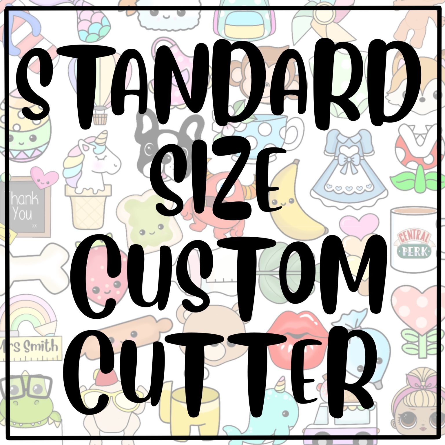 Standard Size Custom cookie cutter – The Cookie Cutter Co