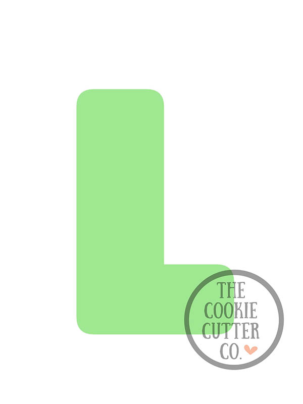 Letter L cookie cutter – The Cookie Cutter Co