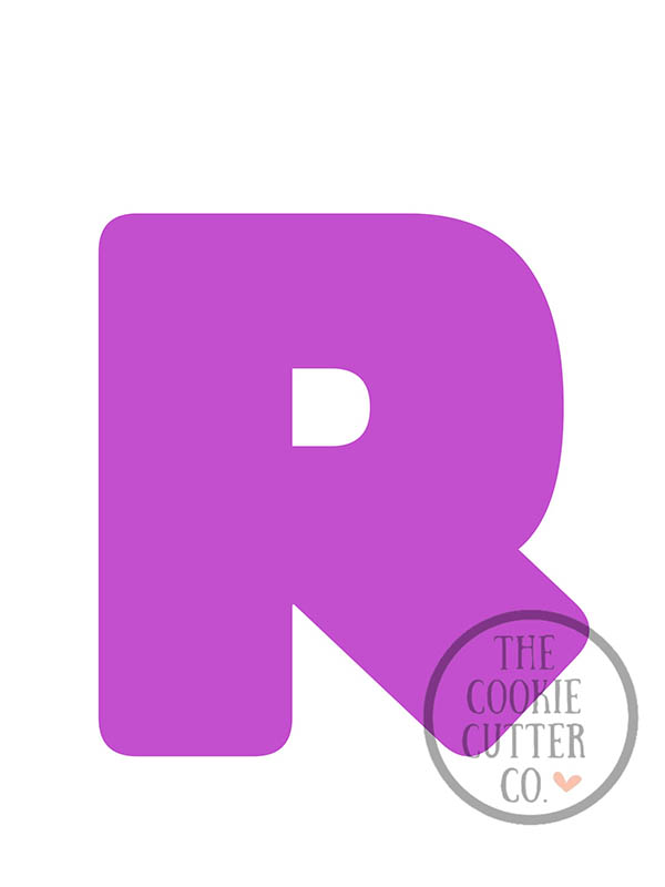 Letter R cookie cutter – The Cookie Cutter Co