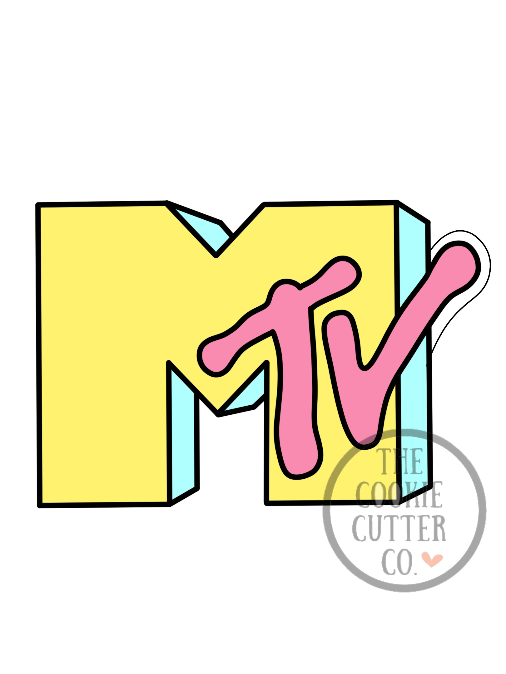 MTV Logo cookie cutter – The Cookie Cutter Co