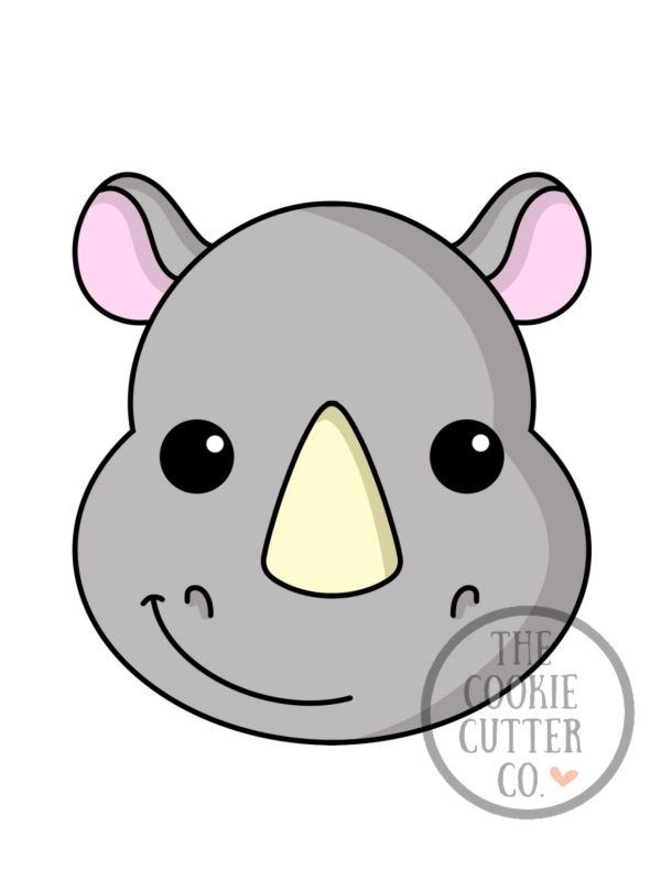 Rhino cookie cutter – The Cookie Cutter Co