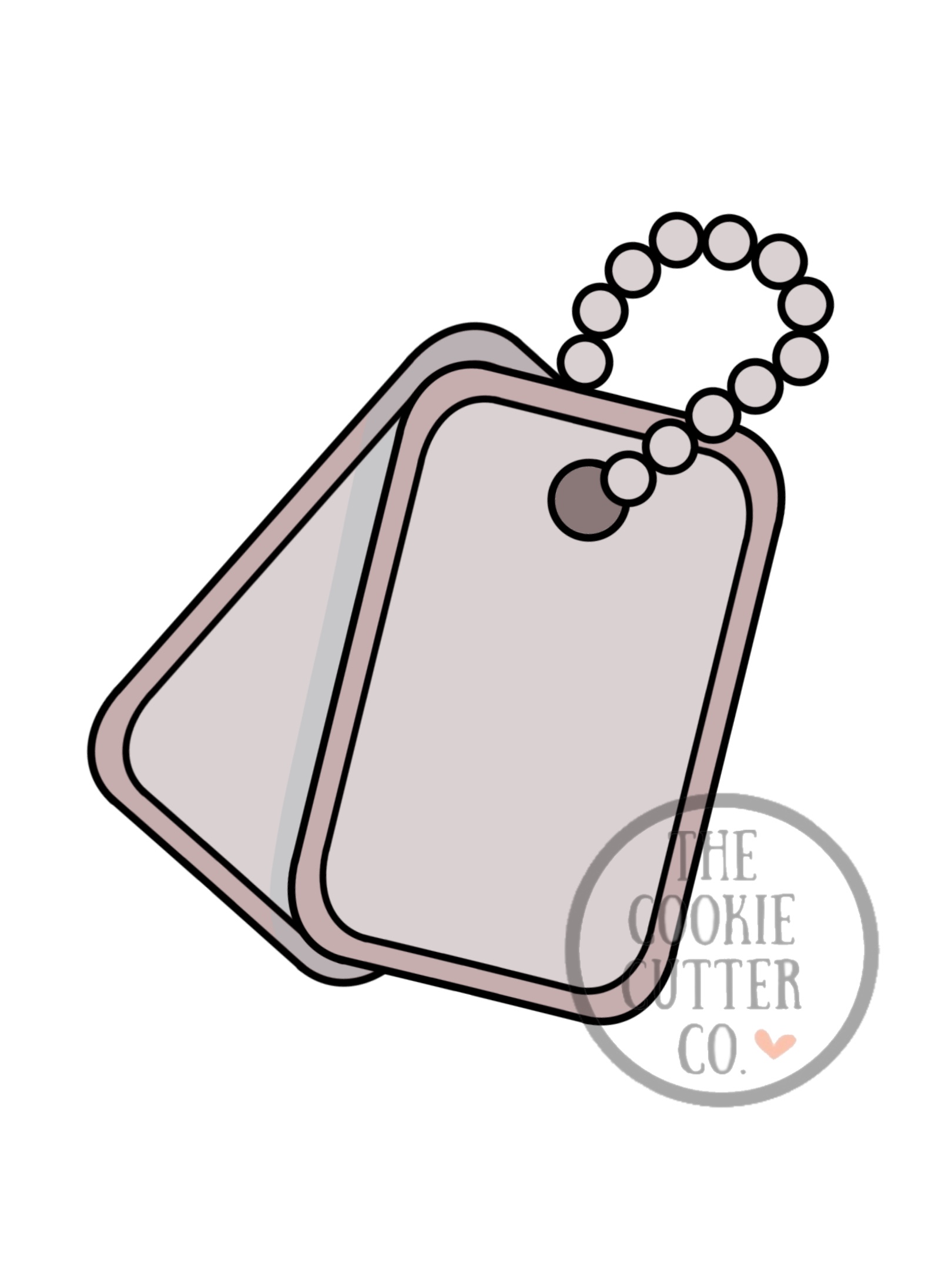 Dog Tags cookie cutter – The Cookie Cutter Co
