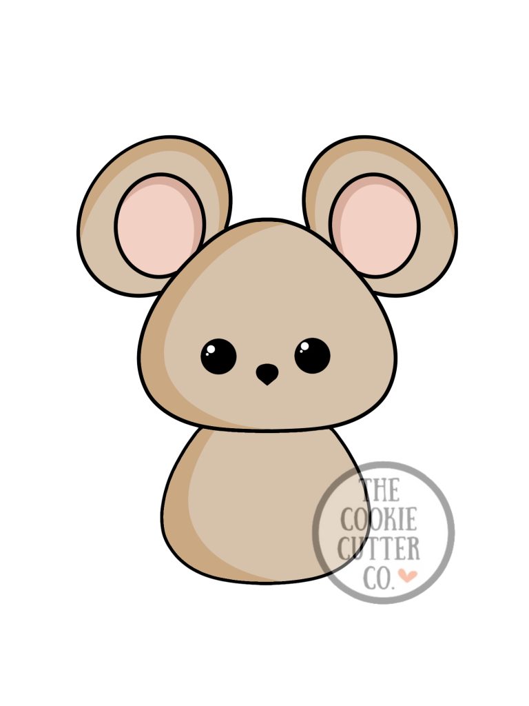 Chubby Mouse cookie cutter – The Cookie Cutter Co