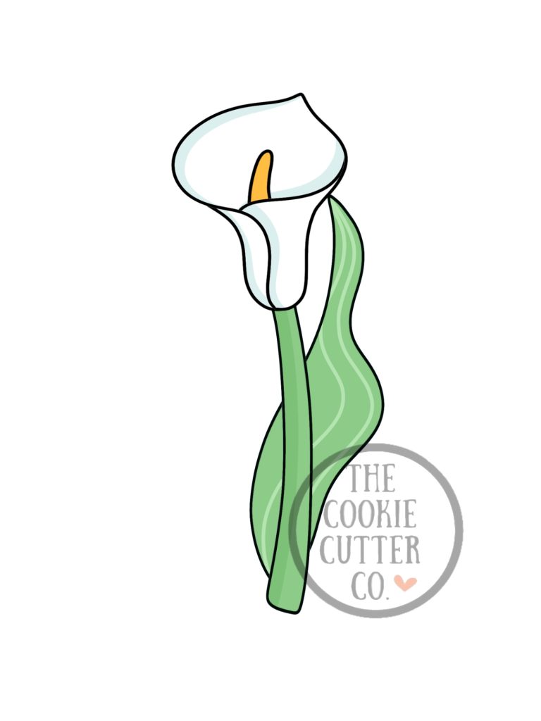 Long Stem Lilly cookie cutter – The Cookie Cutter Co