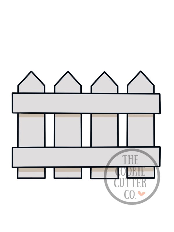 White Fence cookie cutter – The Cookie Cutter Co