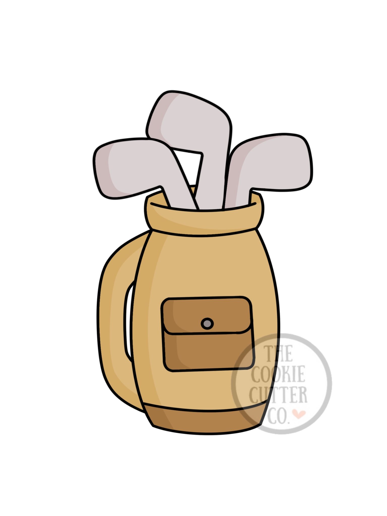 Golf Bag cookie cutter – The Cookie Cutter Co