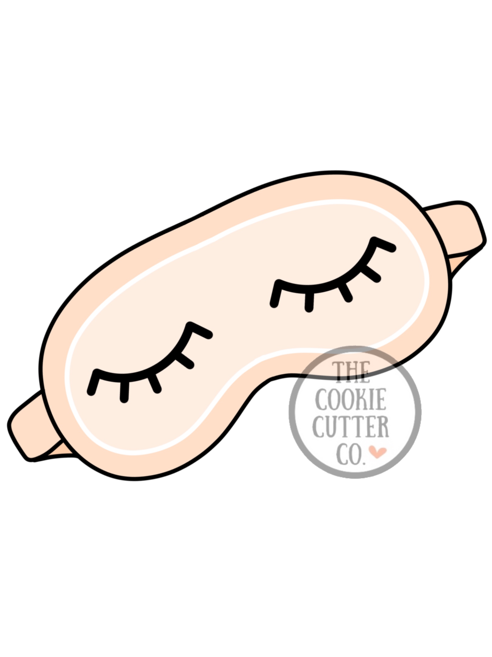 Sleep Mask cookie cutter – The Cookie Cutter Co