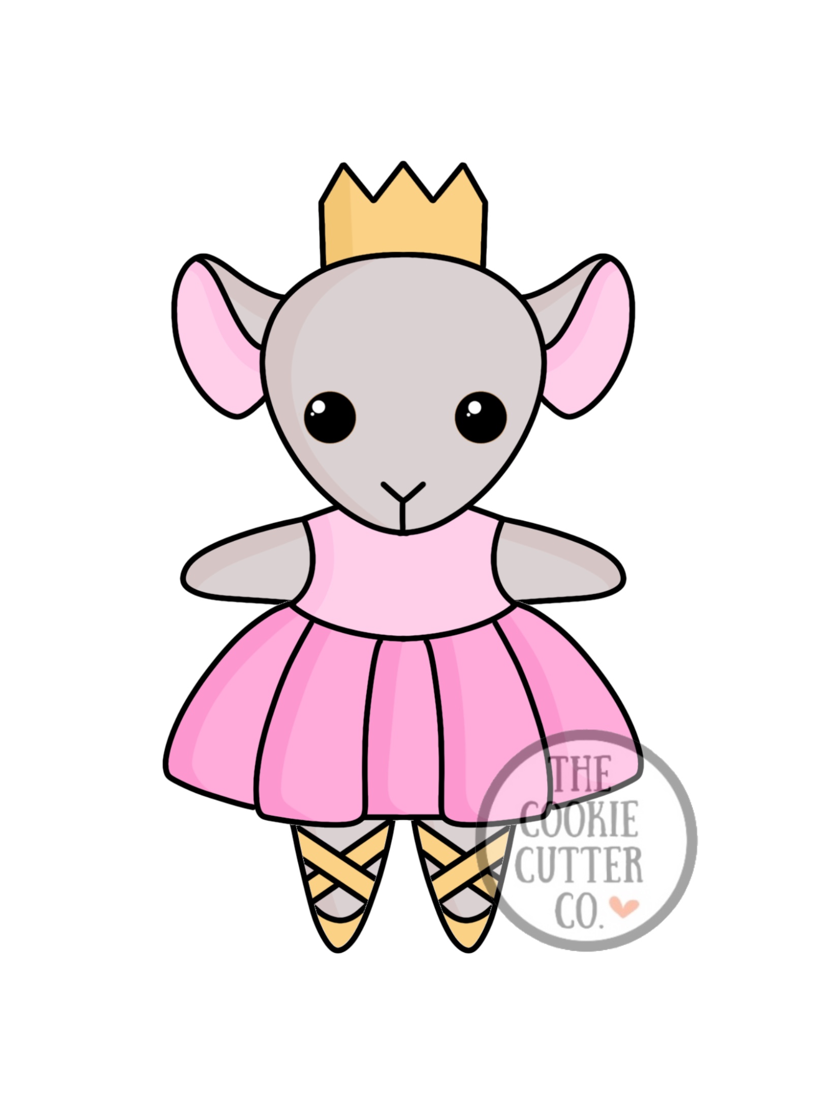Mouse Queen cookie cutter – The Cookie Cutter Co