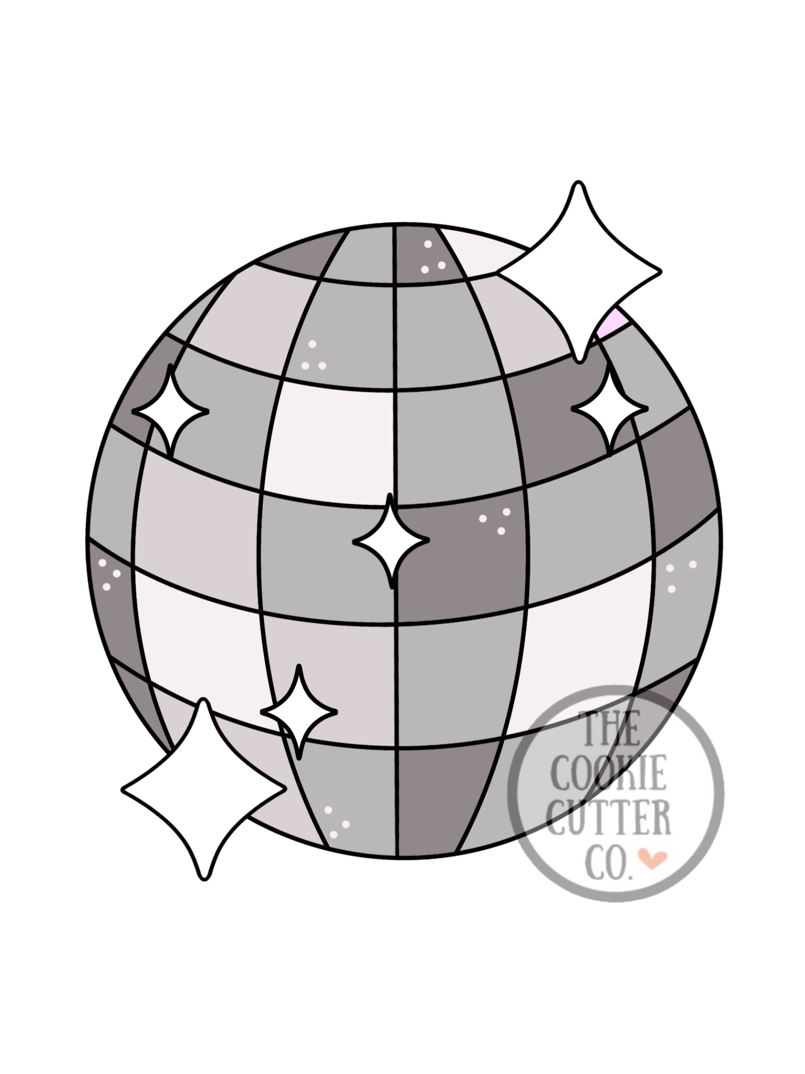Disco Ball cookie cutter – The Cookie Cutter Co