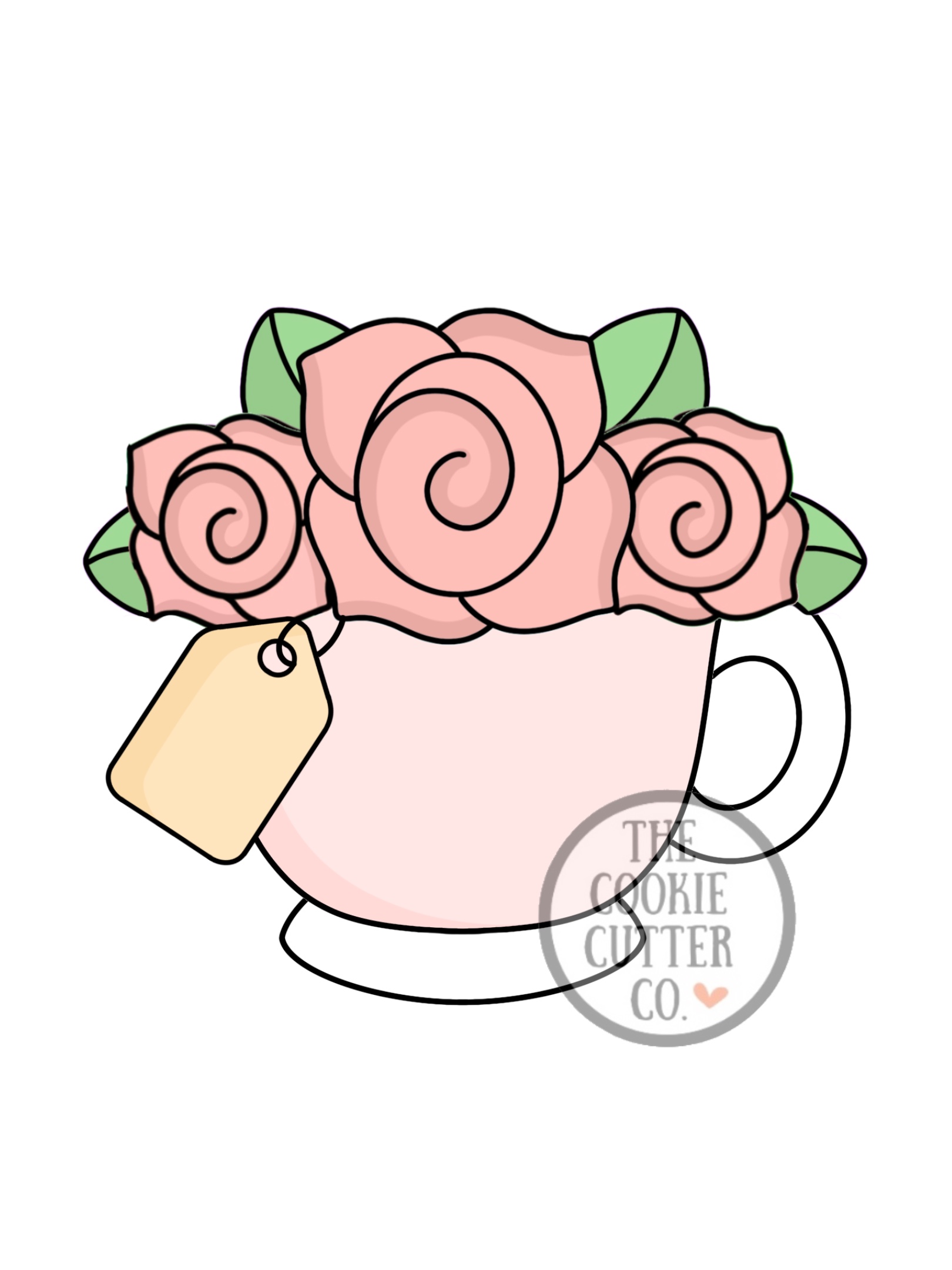 Tag Teacup cookie cutter – The Cookie Cutter Co