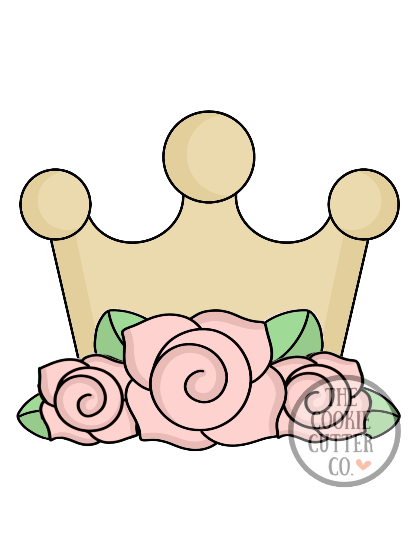Floral Crown cookie cutter – The Cookie Cutter Co