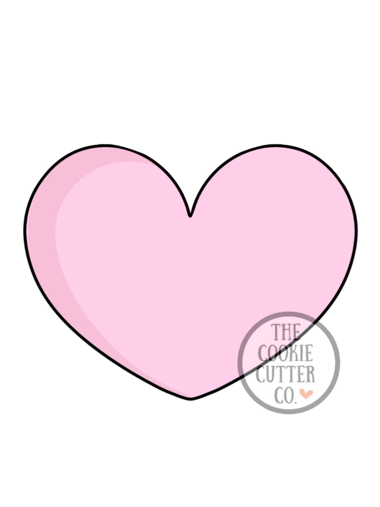 Basic Heart cookie cutter – The Cookie Cutter Co