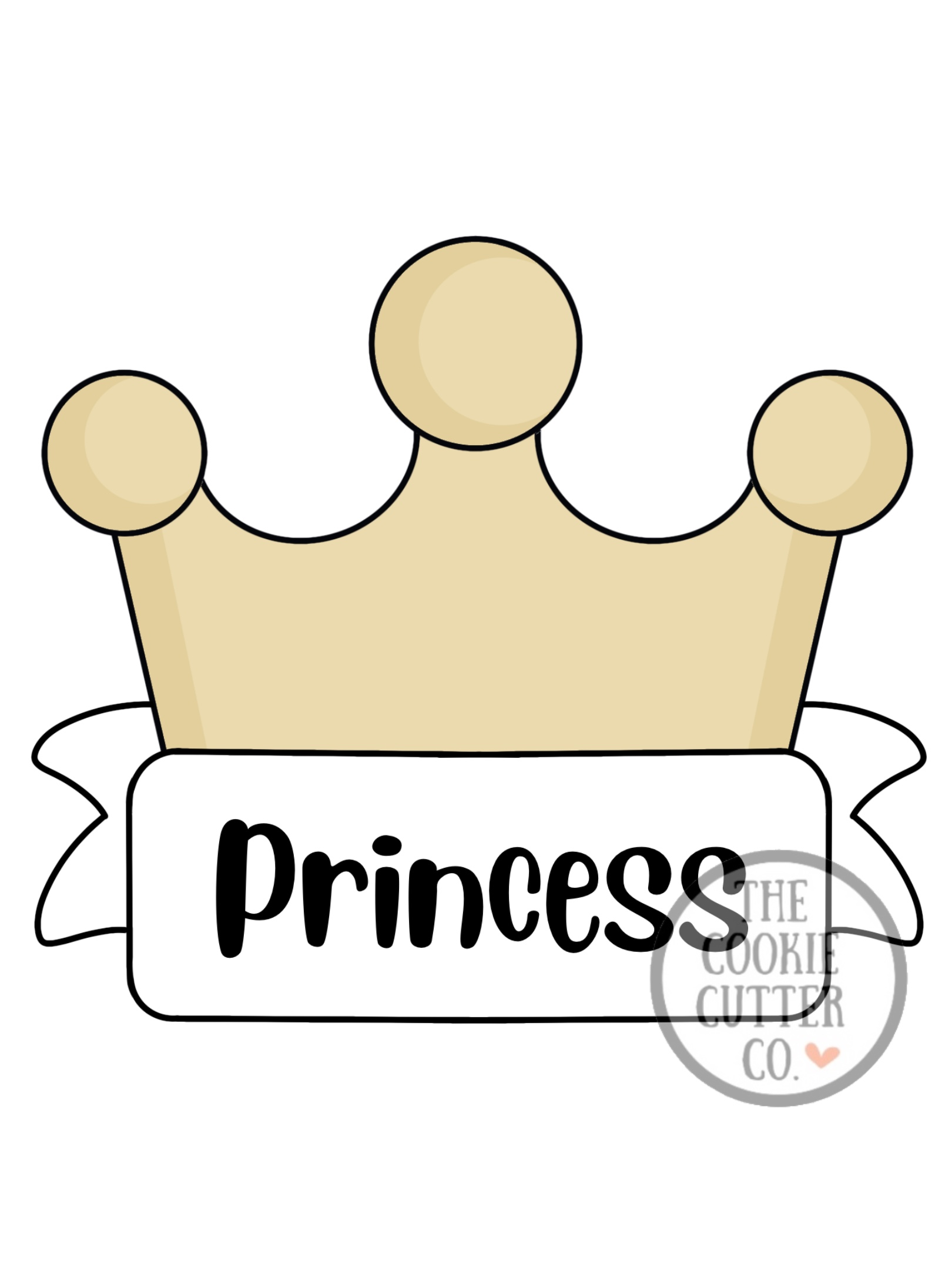 Crown Banner cookie cutter – The Cookie Cutter Co