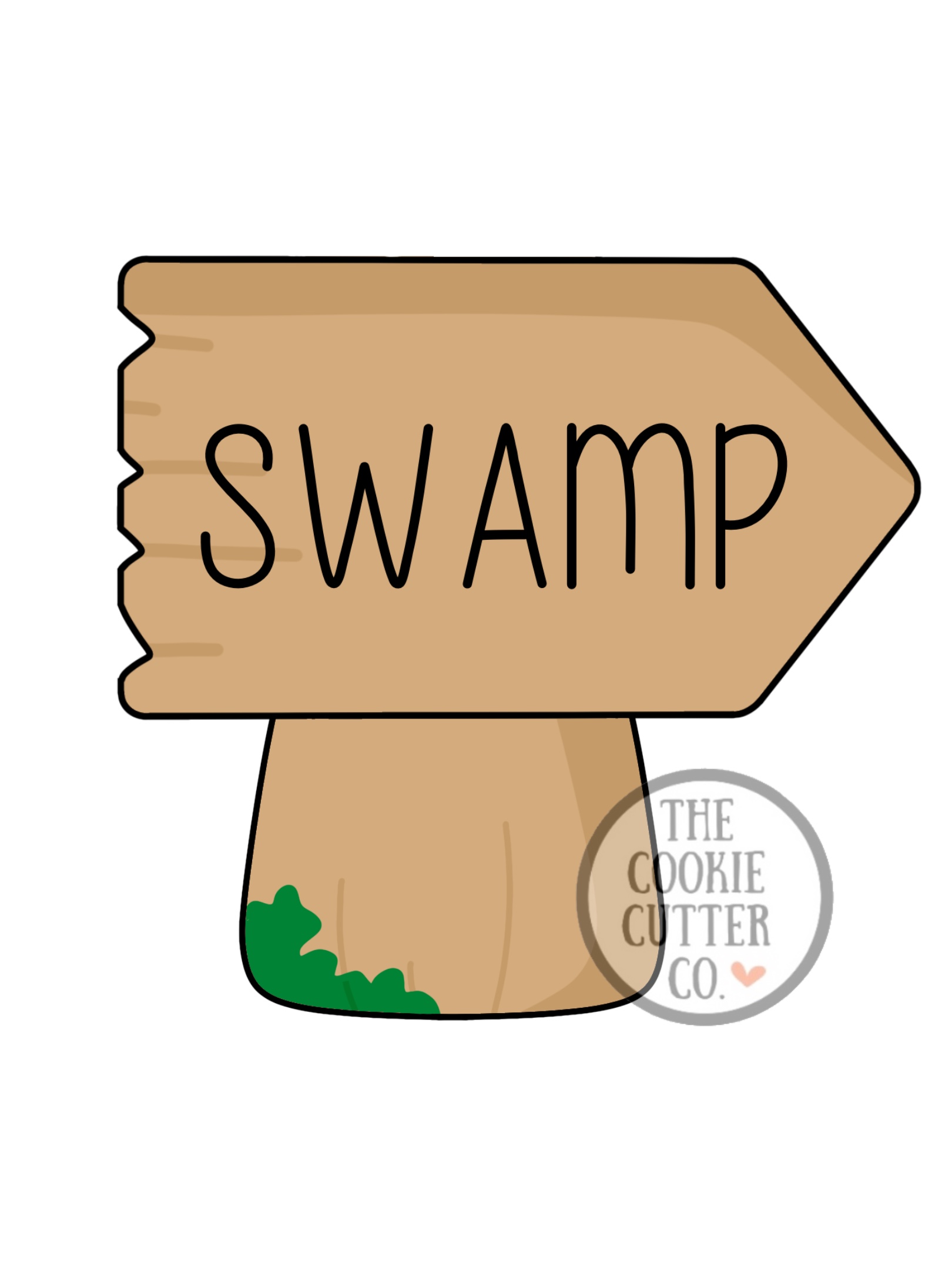 Swamp Sign cookie cutter – The Cookie Cutter Co