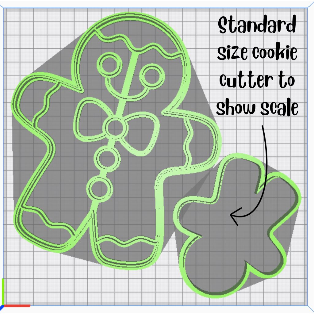 GIANT 18cm Gingerbread Man Imprint cookie cutter – The Cookie Cutter Co