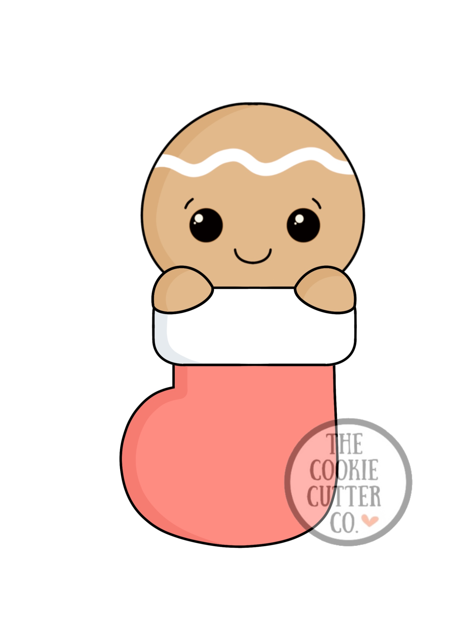 Gingerbread Man stocking cookie cutter – The Cookie Cutter Co