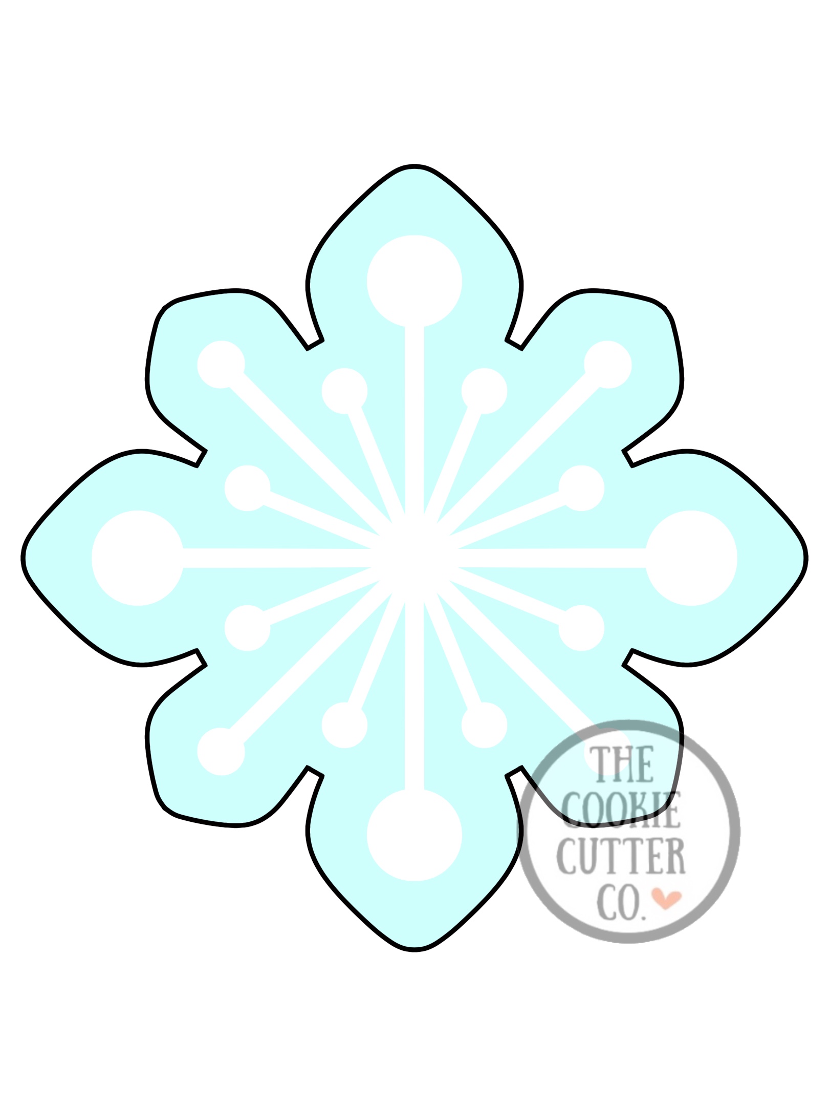 Chunky Snowflake cookie cutter – The Cookie Cutter Co