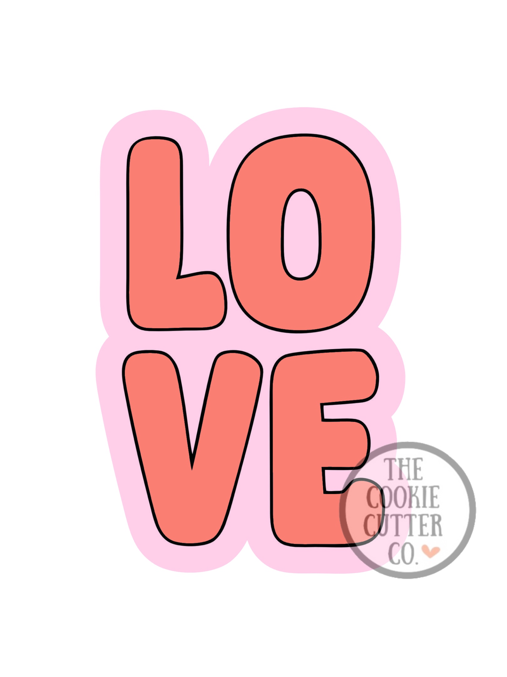 LO VE cookie cutter – The Cookie Cutter Co