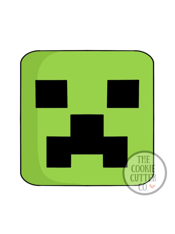MC Creeper cookie cutter – The Cookie Cutter Co