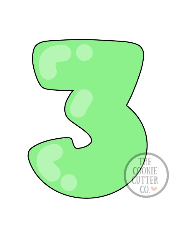 Bubble 3 cookie cutter – The Cookie Cutter Co