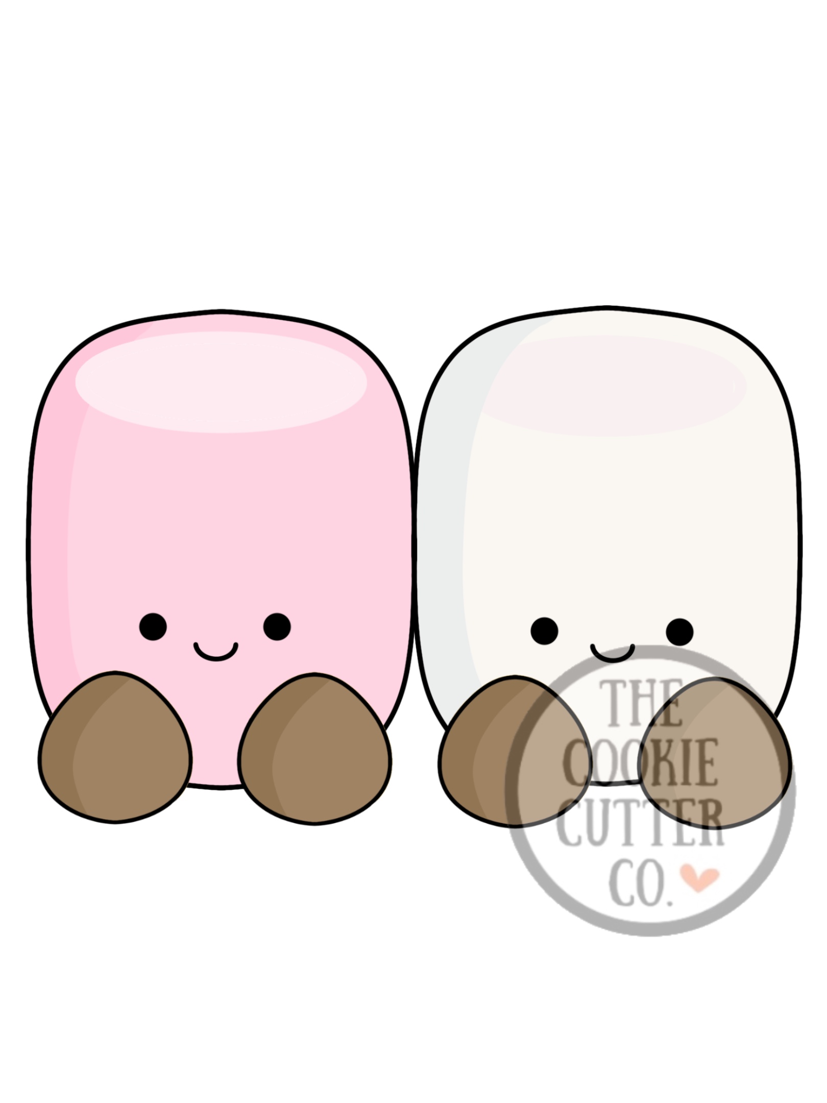 Marshmallow Jellycat cookie cutter – The Cookie Cutter Co