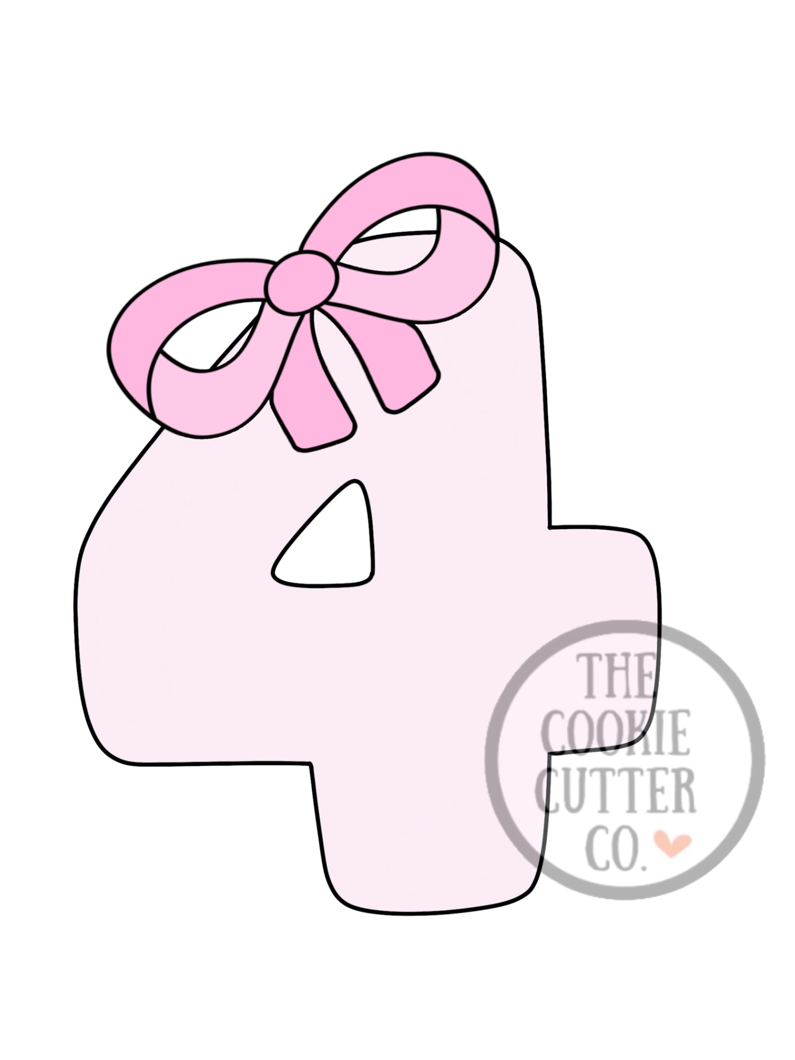 Bow Four cookie cutter – The Cookie Cutter Co