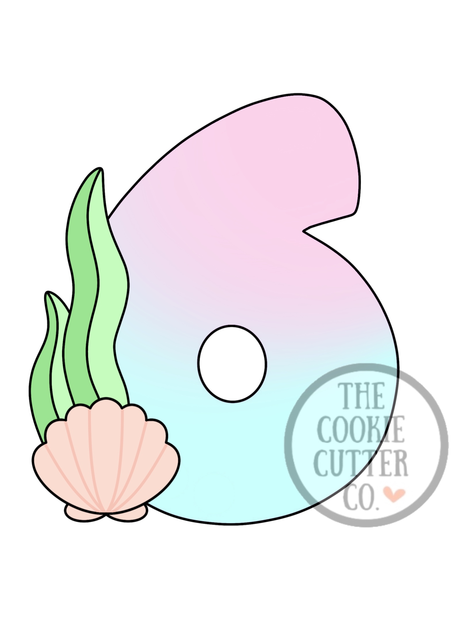 Mermaid Six cookie cutter – The Cookie Cutter Co
