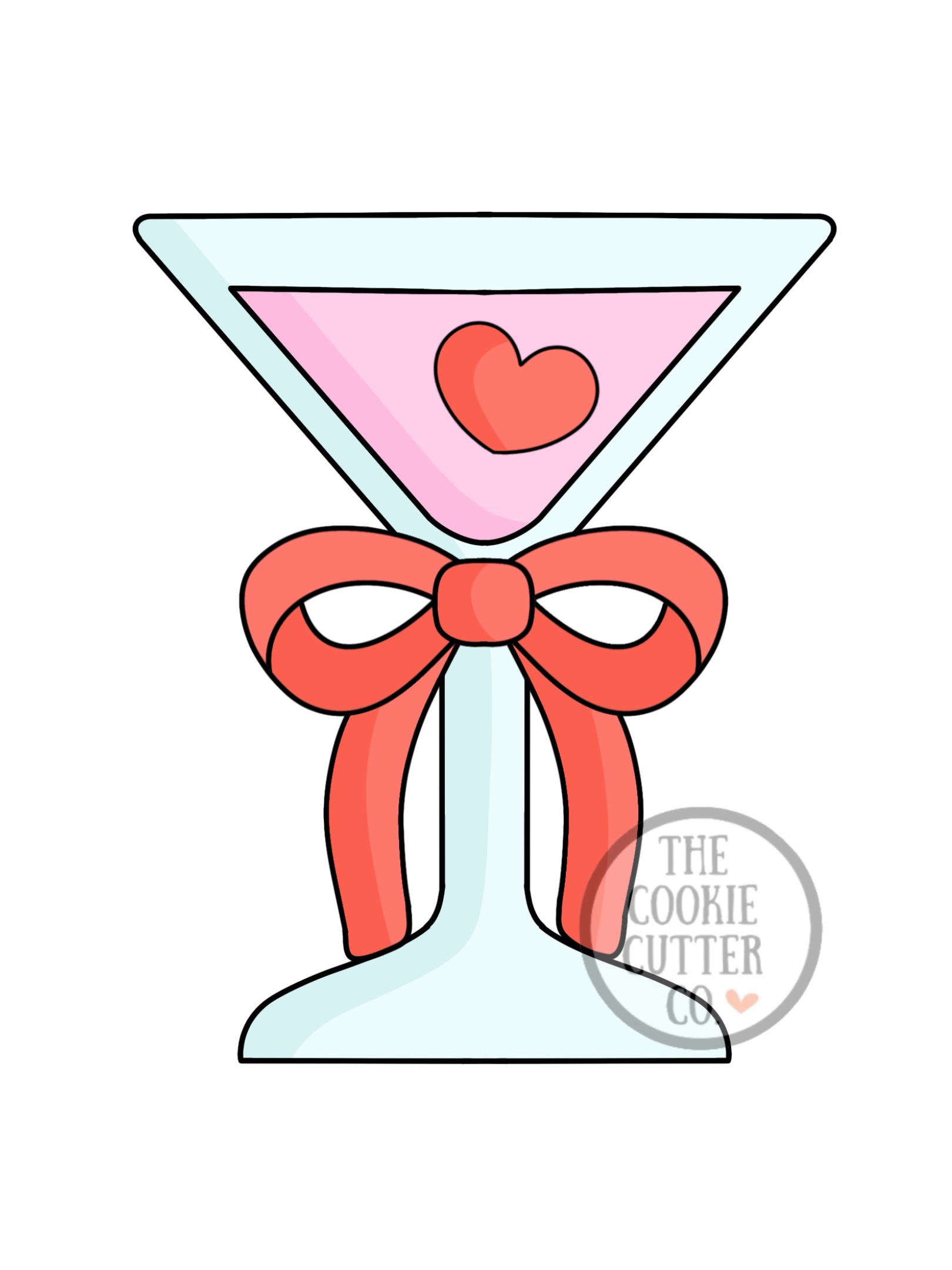 Martini Glass cookie cutter – The Cookie Cutter Co